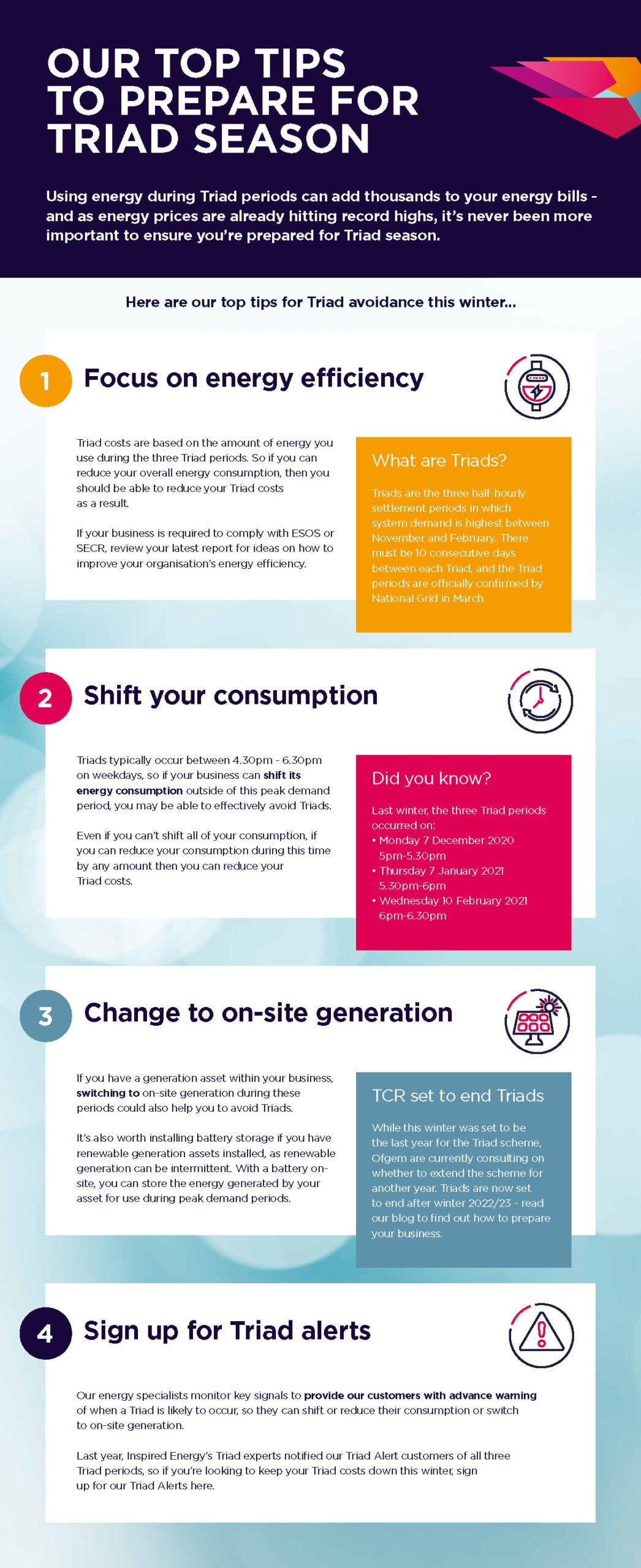 Our top tips to prepare for Triad season - Inspired PLC